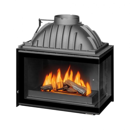 ᐉ Lareira a lenha UNIFLAM 700 PLUS ECO com registo e fornecimento de ar, lado direito, 9 kW ...